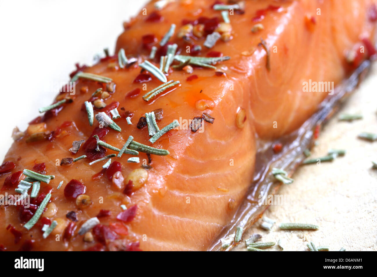 smoked salmon fillet Stock Photo - Alamy
