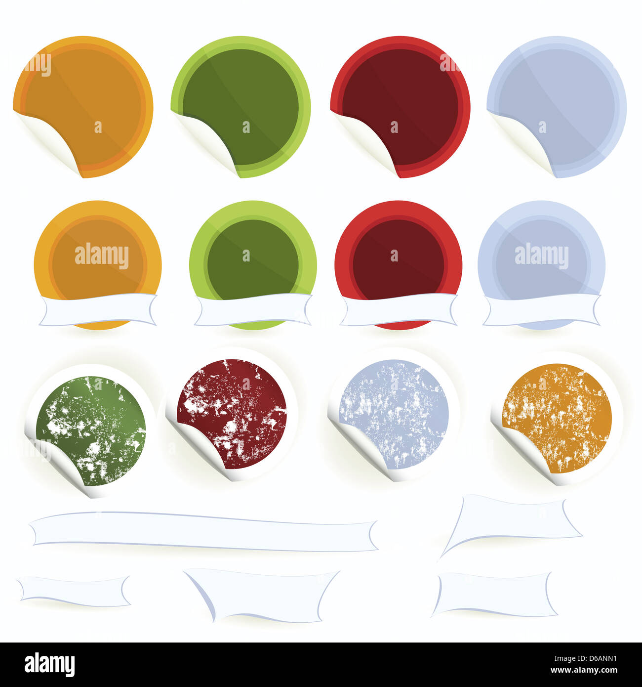 Blank paper stickers hi-res stock photography and images - Alamy