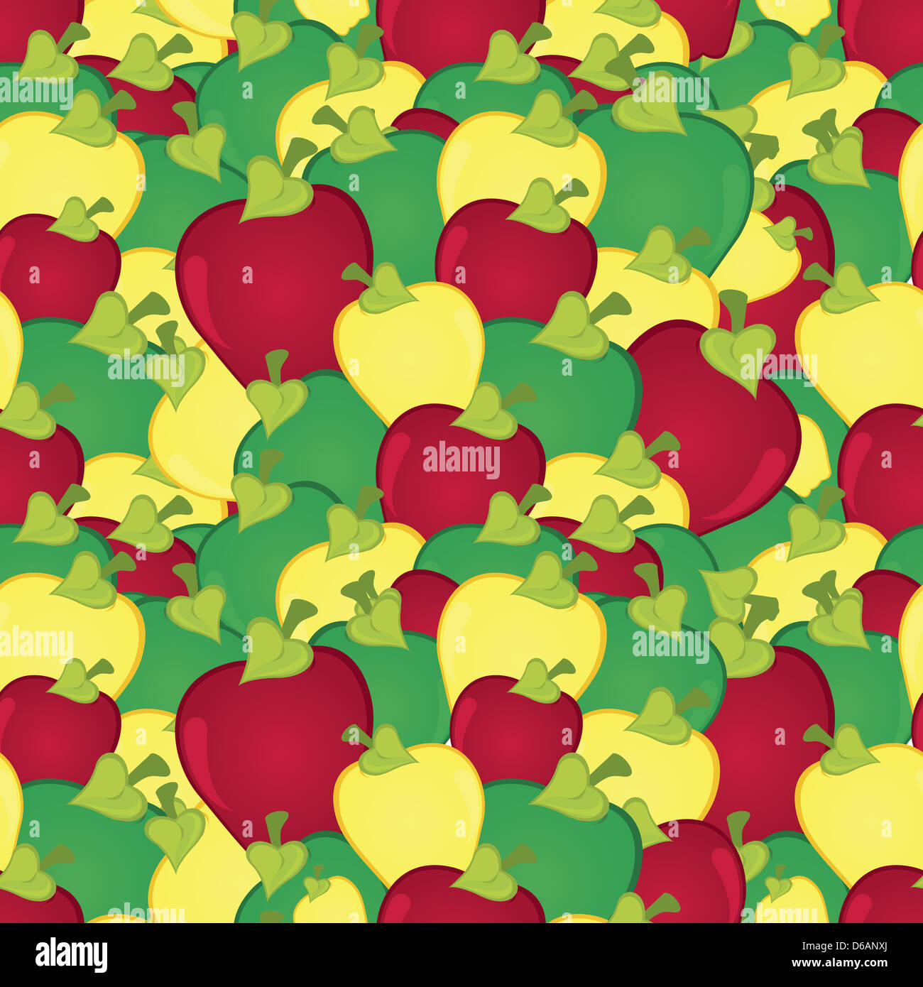 Green apples pattern hi-res stock photography and images - Alamy