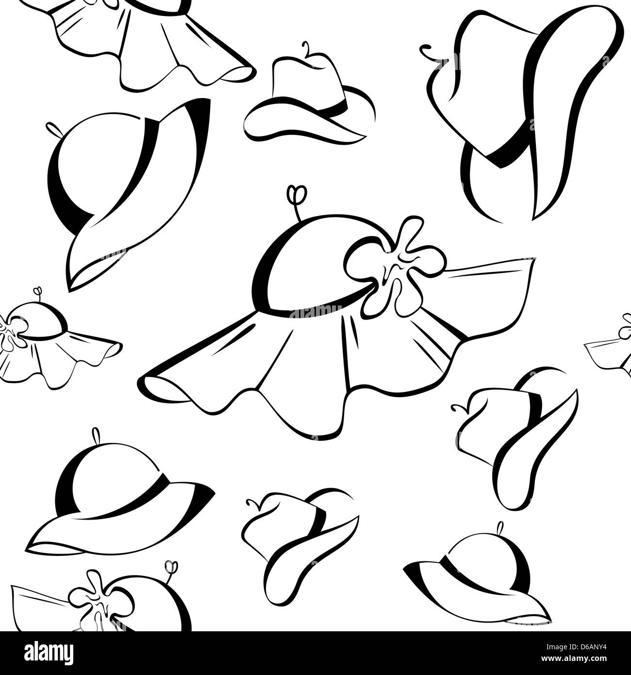 Black and white hats hi-res stock photography and images - Alamy