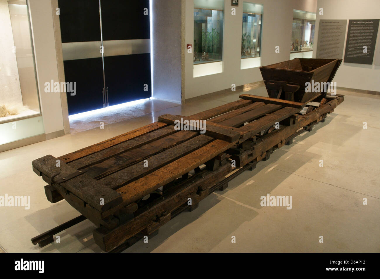 Henequen or sisal train or truc in the Gran Museo del Mundo Maya museum ...