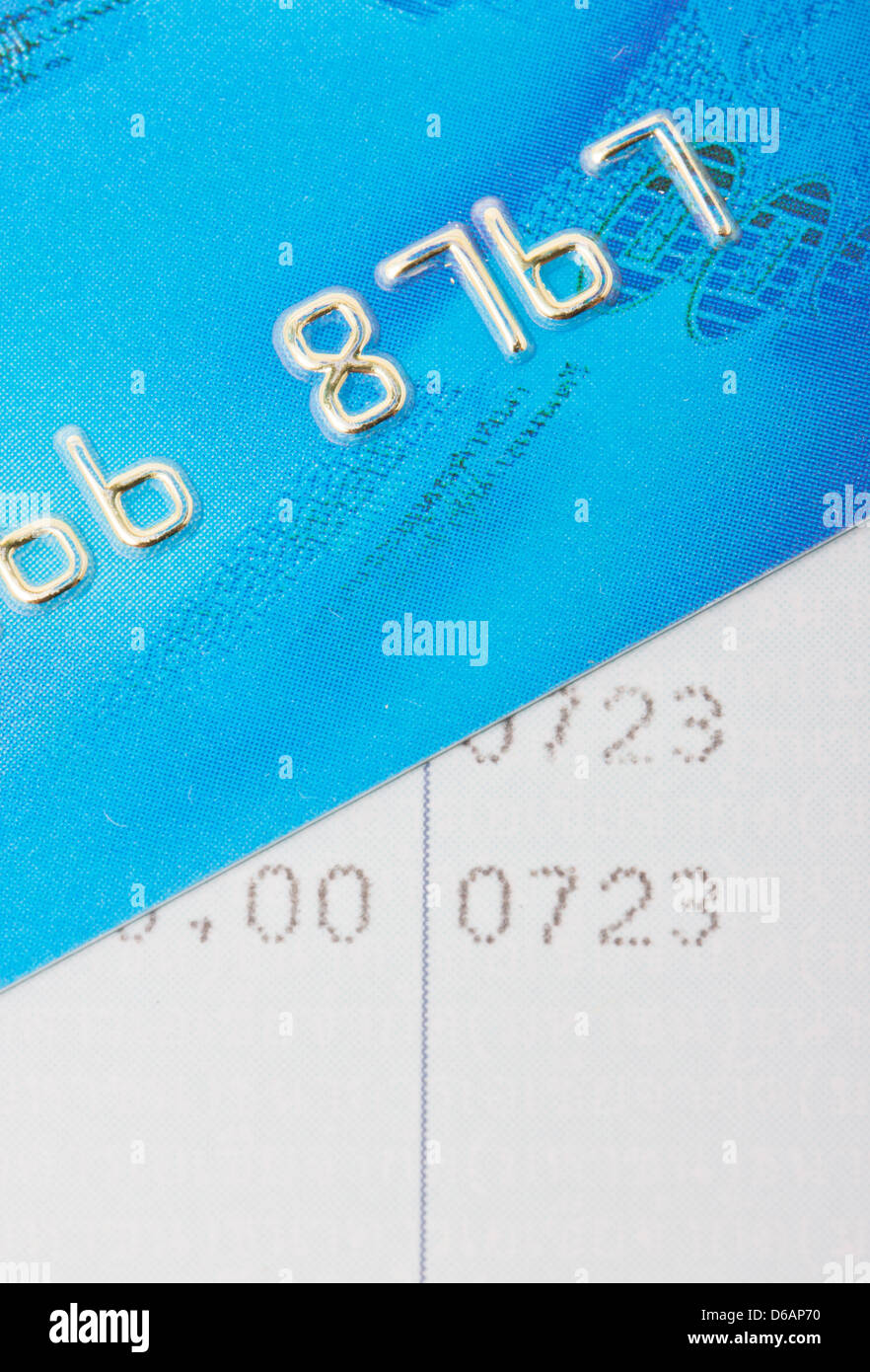 Credit card with bankbook Stock Photo - Alamy