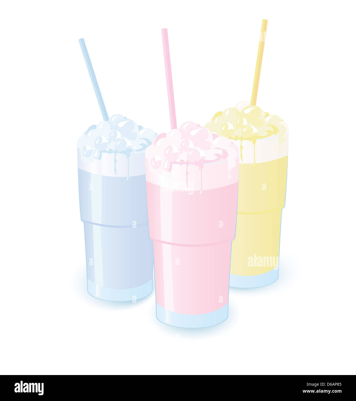 Milkshake illustration hi-res stock photography and images - Alamy