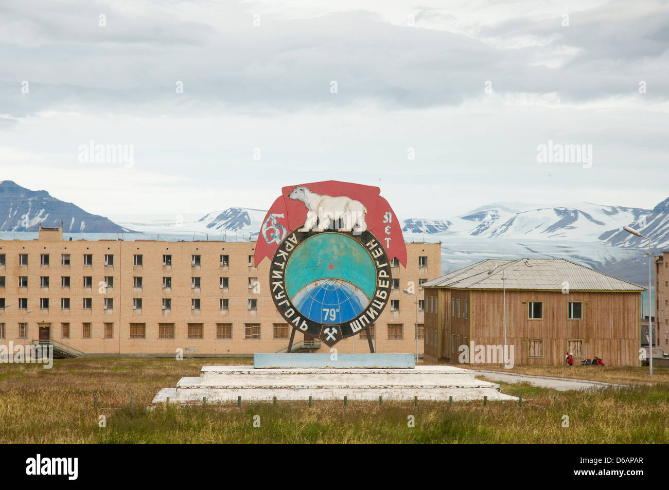 Norway, Svalbard Archipelago, Spitsbergen, Billefjorden, Pyramiden ...