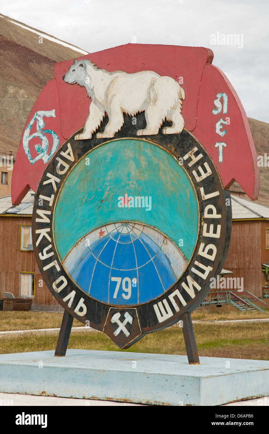 Norway, Svalbard Archipelago, Spitsbergen, Billefjorden, Pyramiden ...