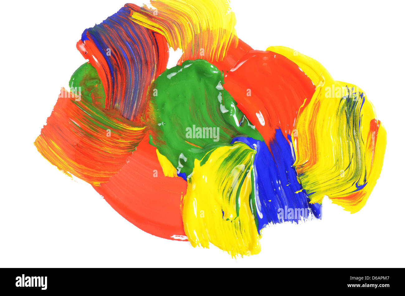 Abstract dabs colour paints Stock Photo - Alamy