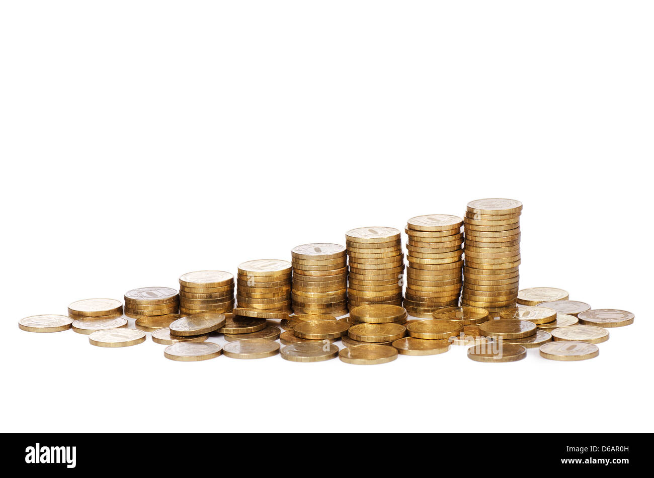 Gold coin glow Cut Out Stock Images & Pictures - Alamy