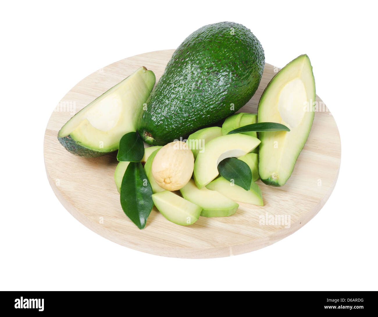 Fresh avocado isolated on white background Stock Photo - Alamy