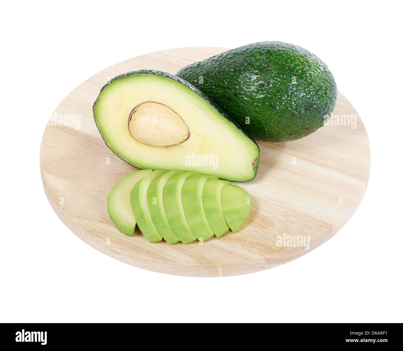 Fresh avocado isolated on white background Stock Photo - Alamy