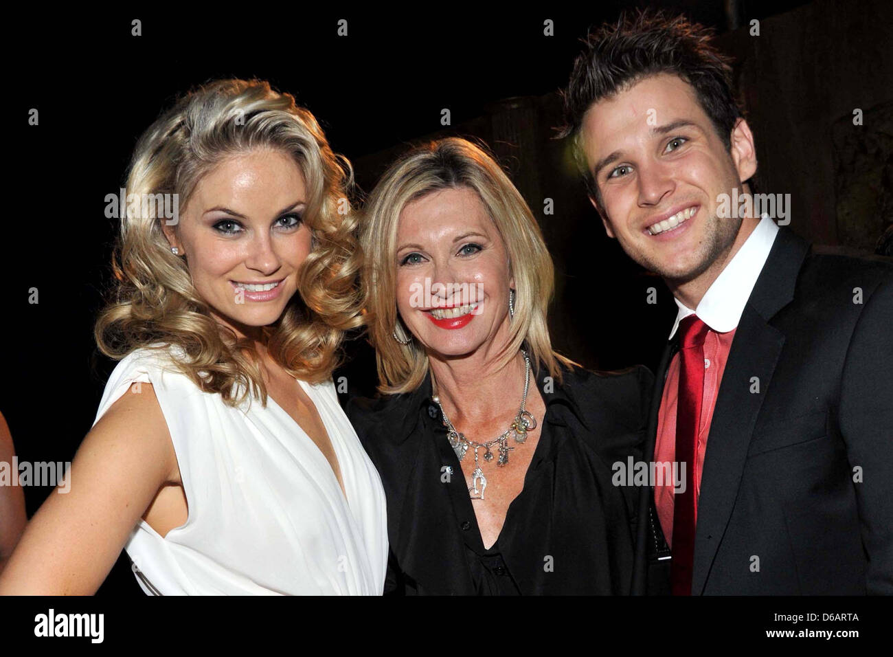 Christie Whelan, Olivia Newton-John and Sam Ludeman Australian premiere ...