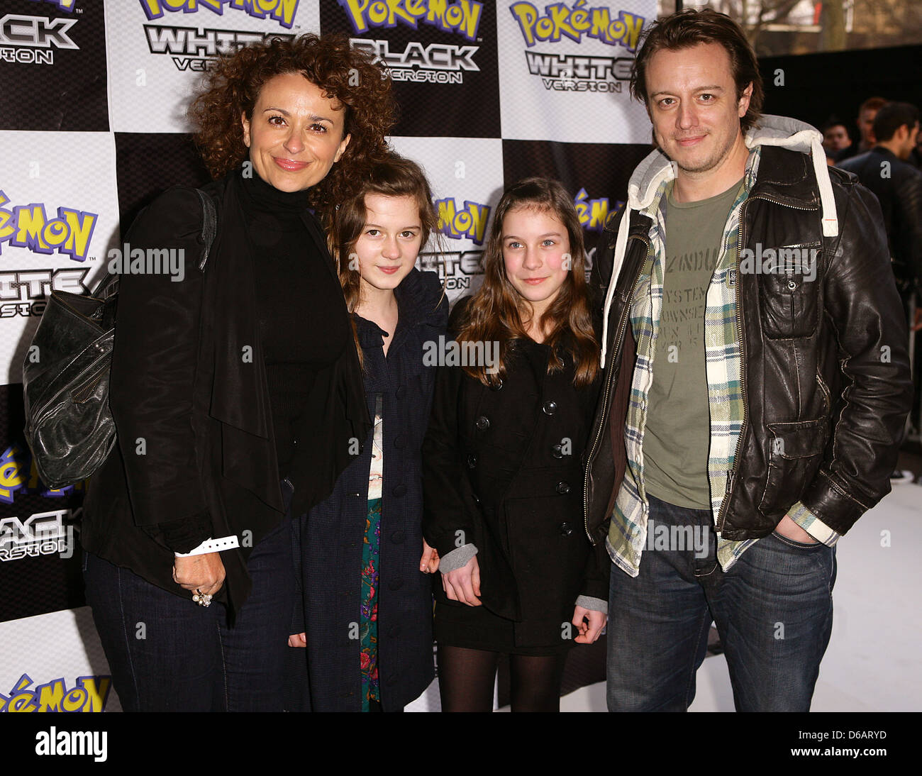 Nadia Sawalha and Family Pokemon Black and White Launch Party ...