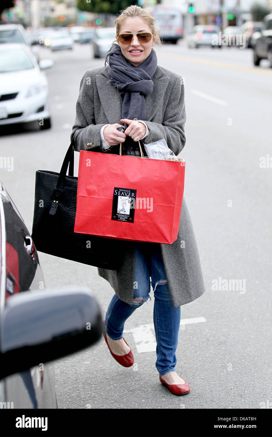 Rebecca Gayheart shopping at Nathalie Seaver Boutique in West Hollywood ...