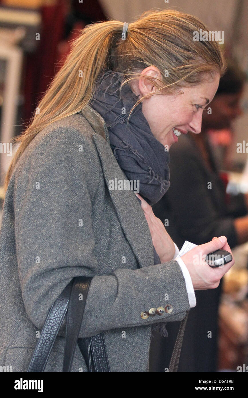 Rebecca Gayheart shopping at Nathalie Seaver Boutique in West Hollywood ...