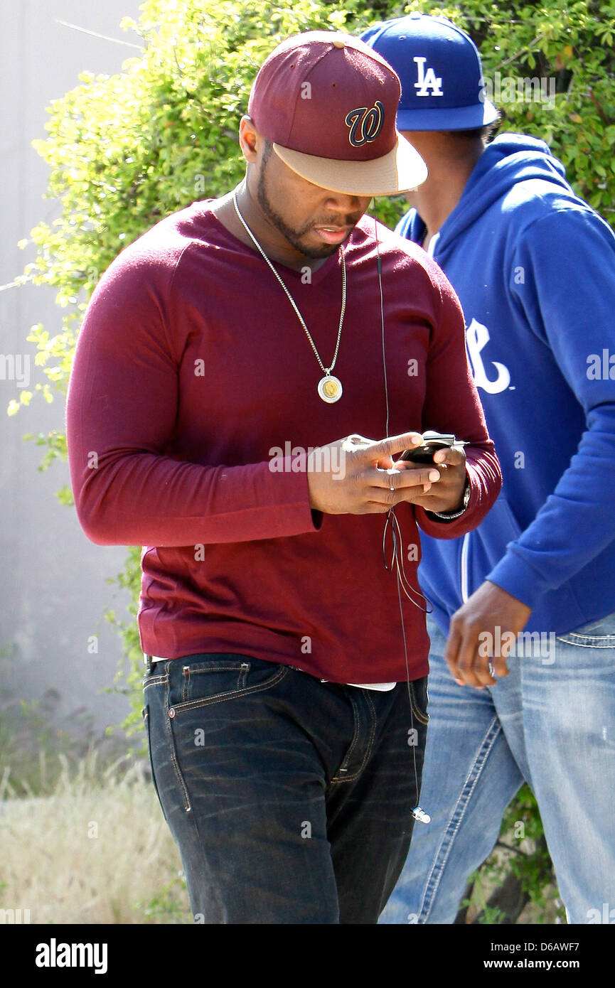 50 Cent aka Curtis James Jackson III arrives at an office building with ...