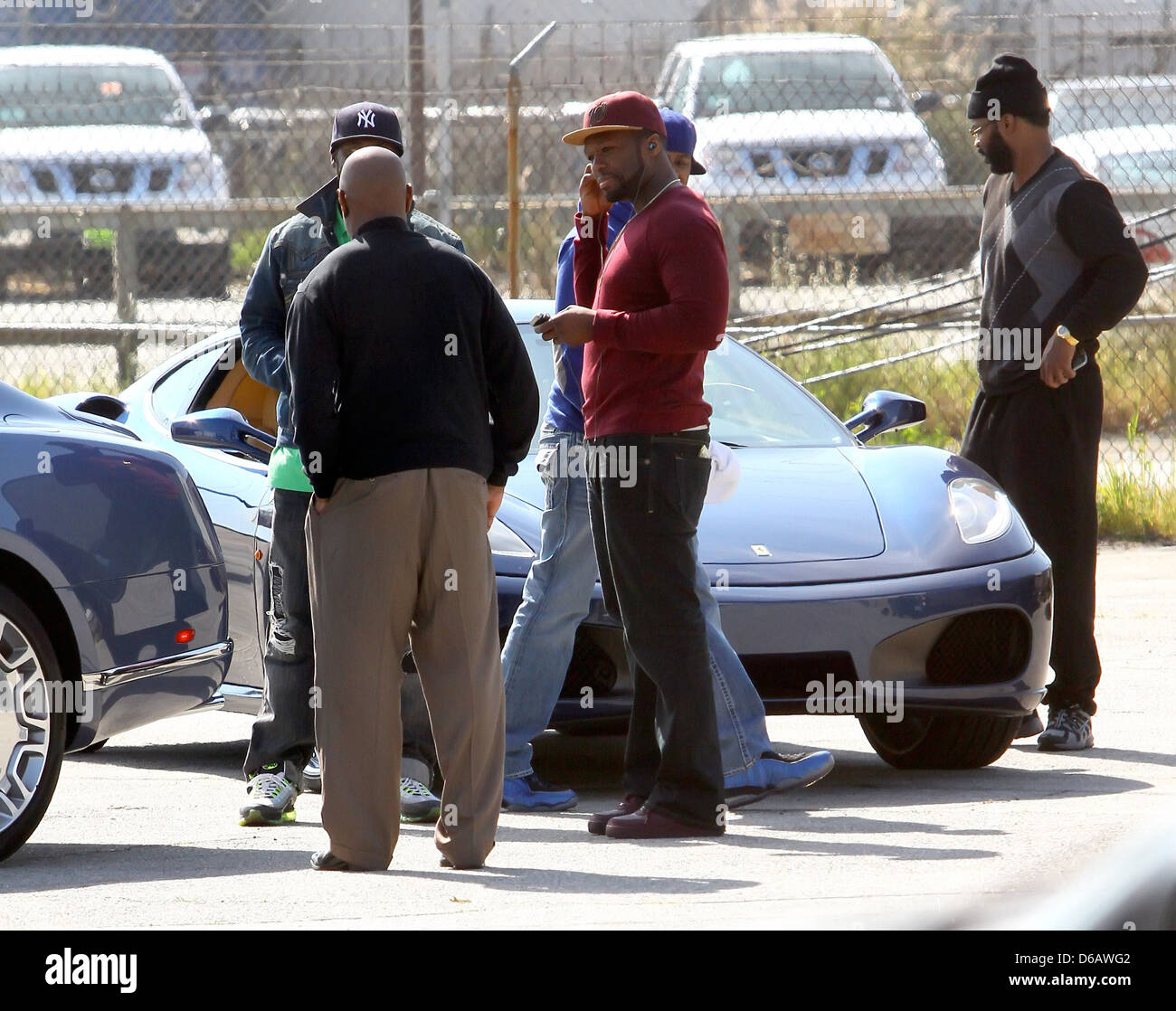 50 Cent aka Curtis James Jackson III arrives at an office building with ...