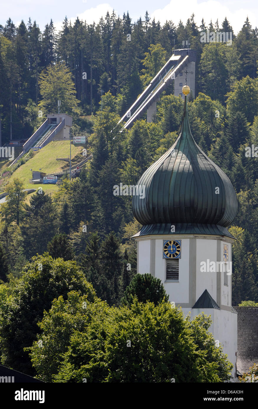 The catholic church Maria in der Zarten is situated in front of the ...
