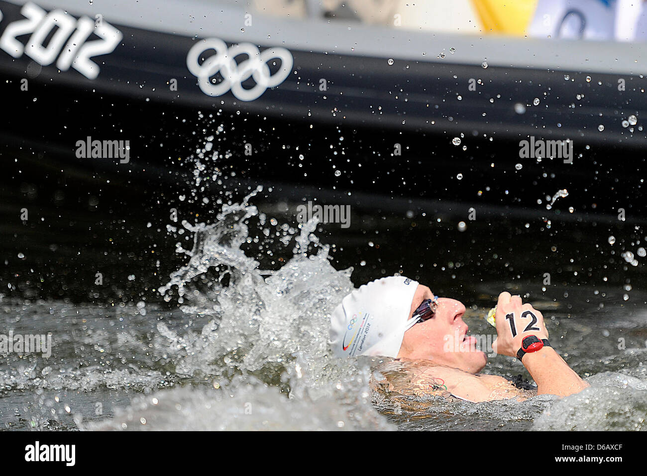 Germany's marathon swimmer Thomas Lurz competes in the Men's 10km ...