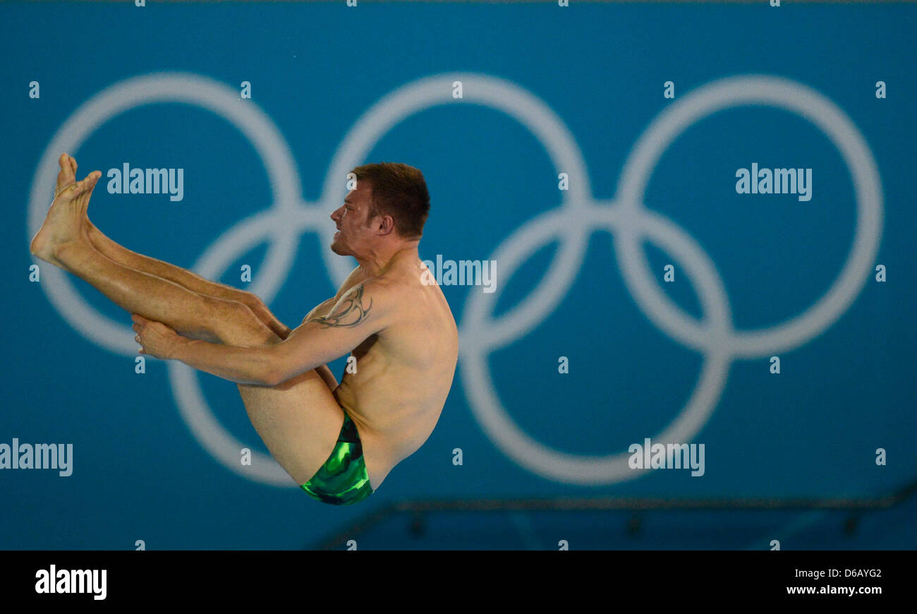Sascha Klein of Germany competes in the Men's 10m Platform final diving ...