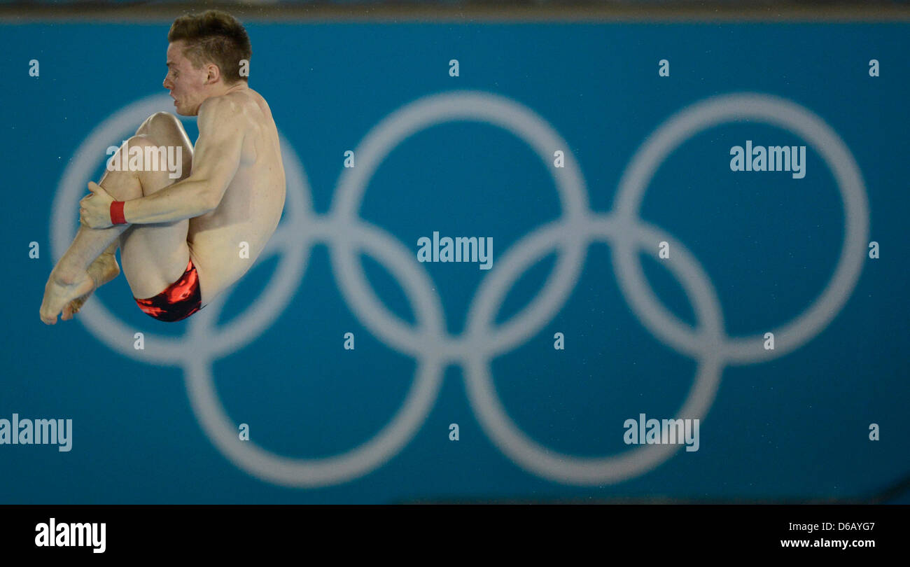 Martin Wolfram of Germany competes in the Men's 10m Platform final ...