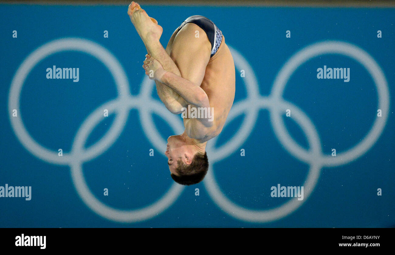 David Boudia of the USA competes in the Men's 10m Platform final diving ...