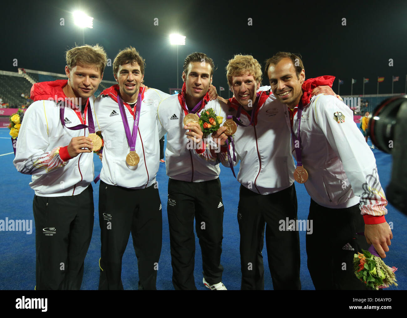 Germany's player (L-R) Martin Haener, Tobias Hauke, Christopher Zeller ...