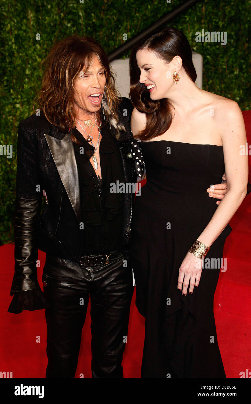 Steven Tyler and Liv Tyler 2011 Vanity Fair Oscar Party at Sunset Tower ...