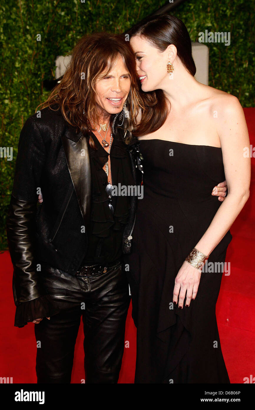 Steven Tyler and Liv Tyler 2011 Vanity Fair Oscar Party at Sunset Tower ...