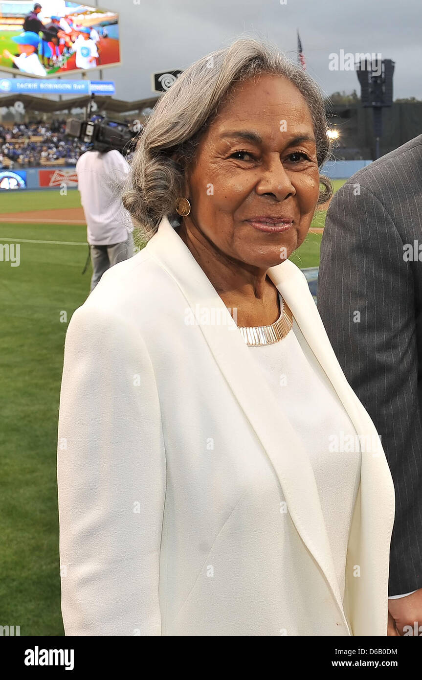 Los Angeles, CA. USA. April 15, 2013 Rachel Robinson wife of former Los ...