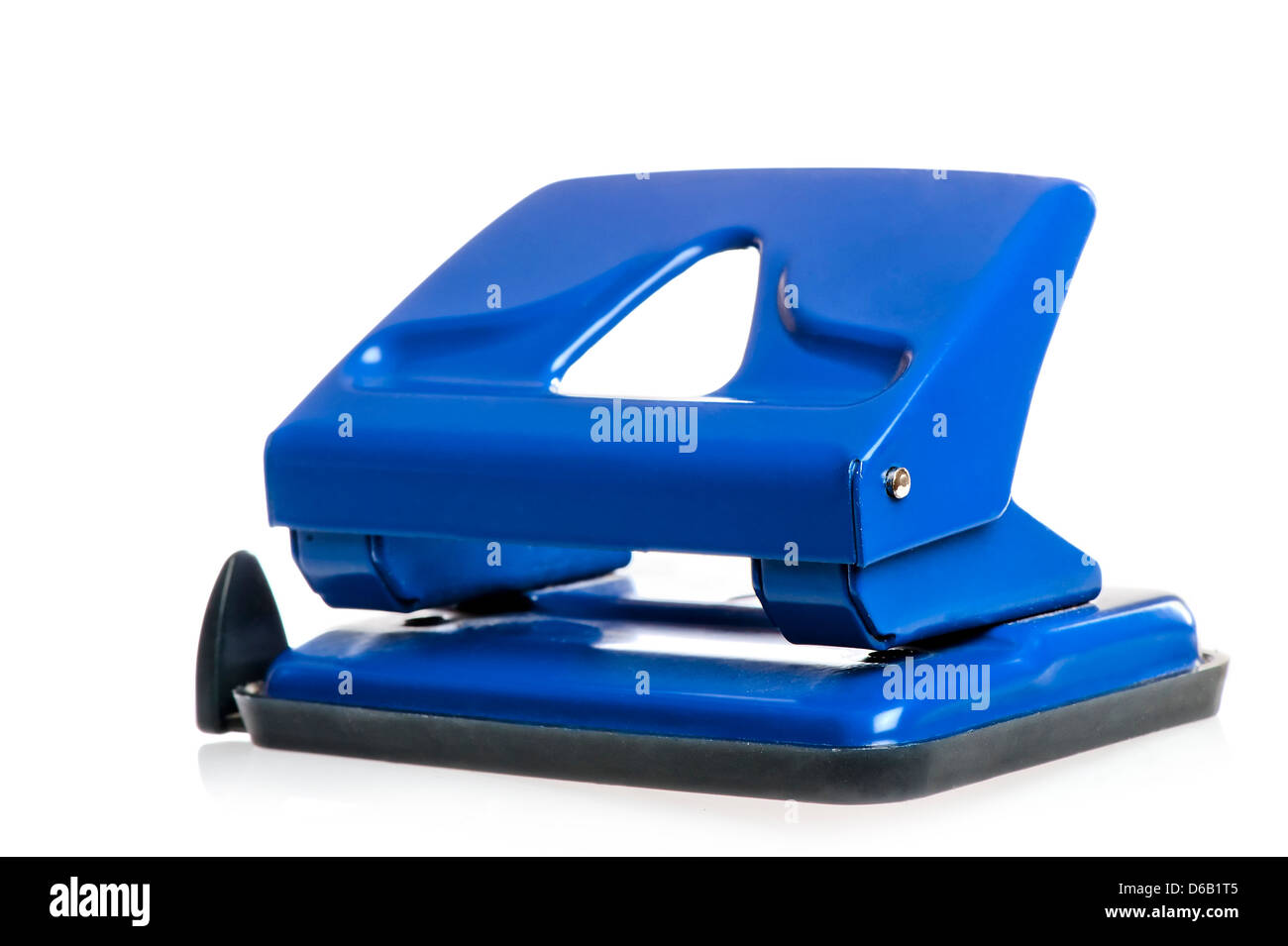 Hole puncher on a white background Stock Photo - Alamy