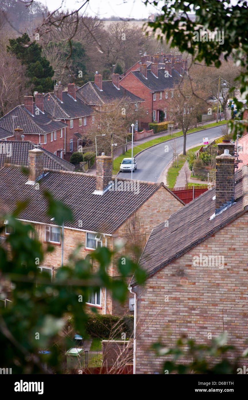 Council estate social housing local authority house Stock Photo - Alamy