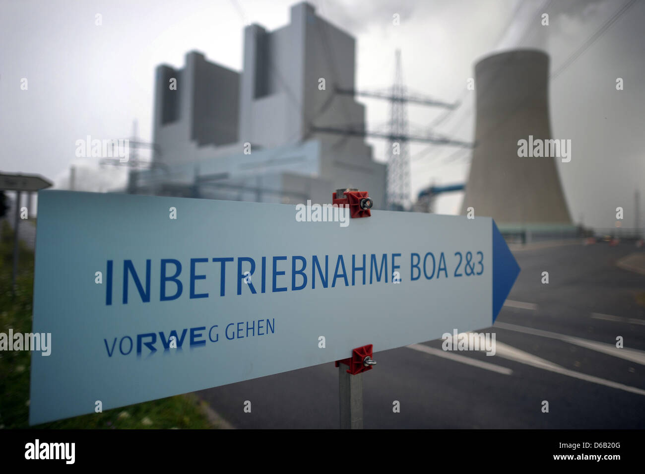 The new RWE power plant is pictured in Grevenbroich-Neurath, Germany ...