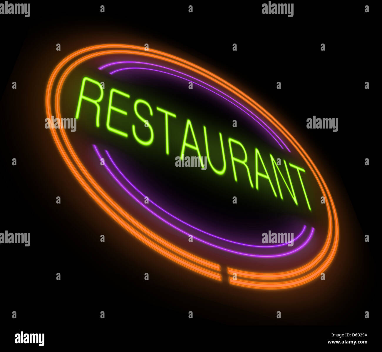 Neon diner sign illuminated dine hi-res stock photography and images ...