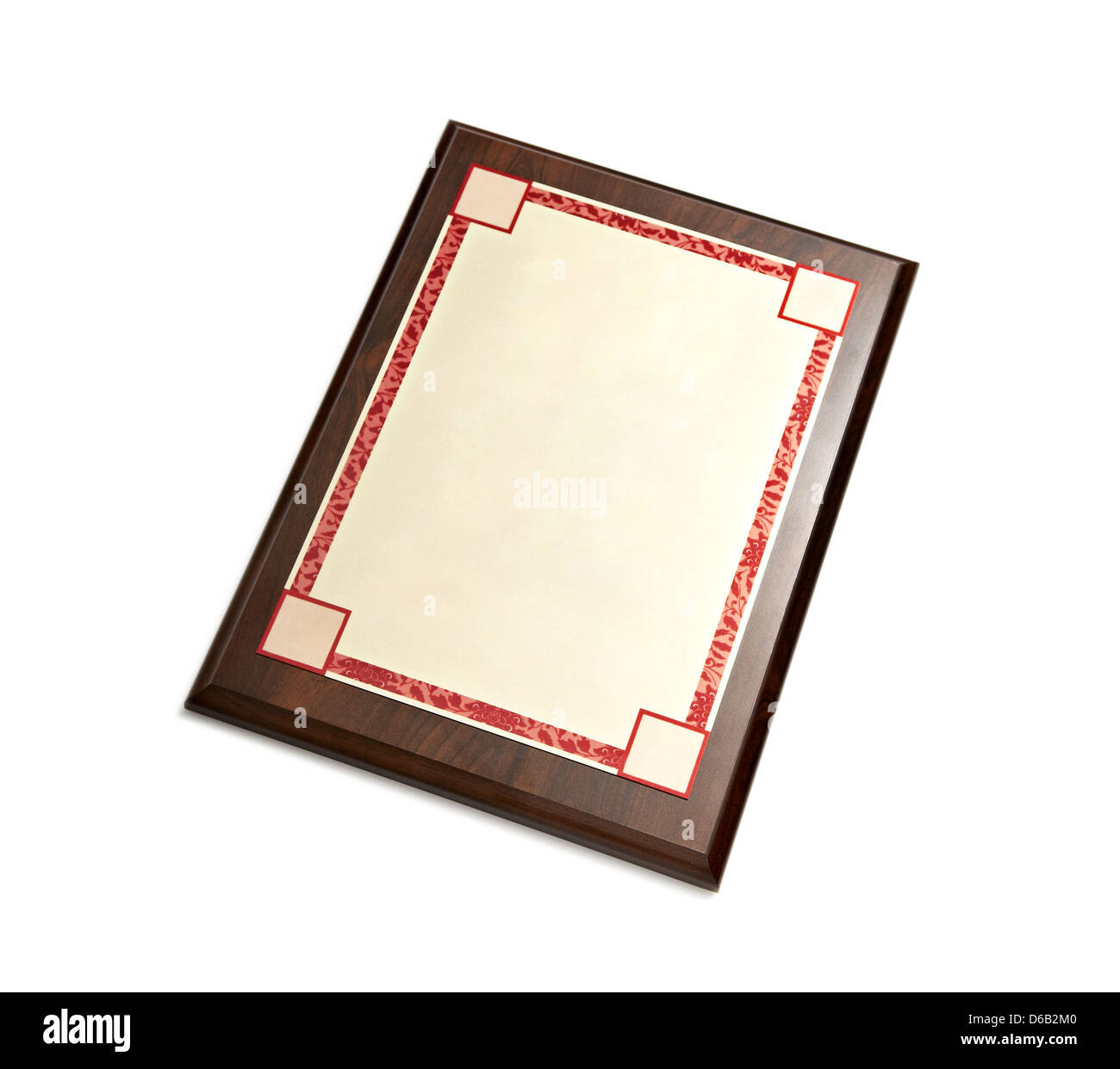 Studio shot of empty diploma frame on white background Stock Photo - Alamy