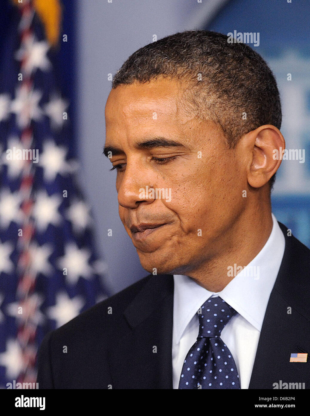 United States President Barack Obama makes a statement to the press ...