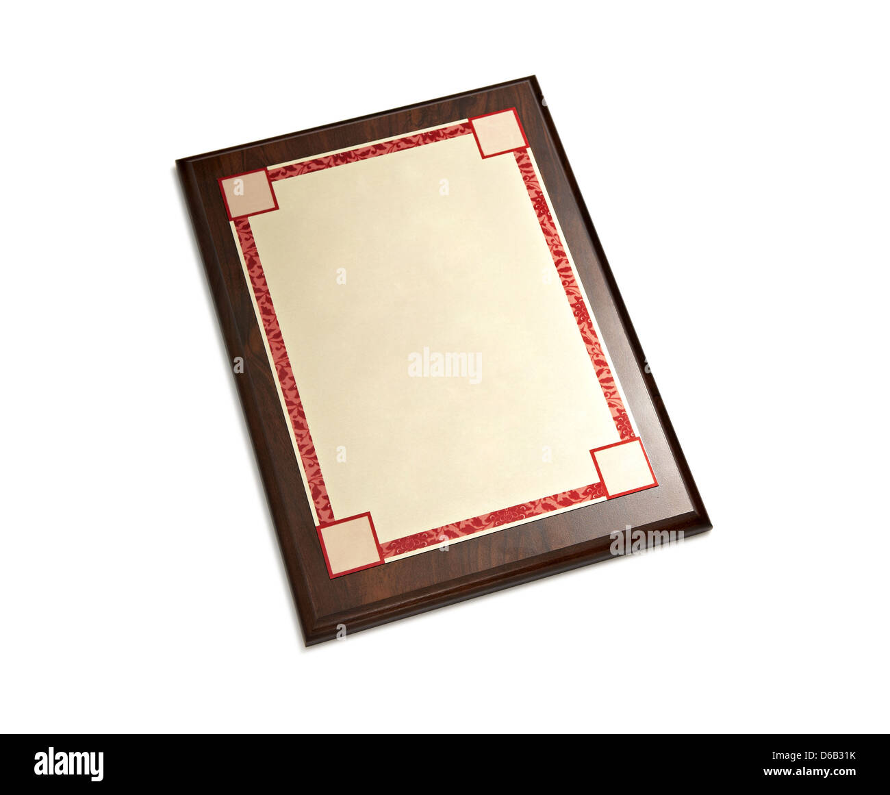 Studio shot of empty diploma frame on white background Stock Photo - Alamy