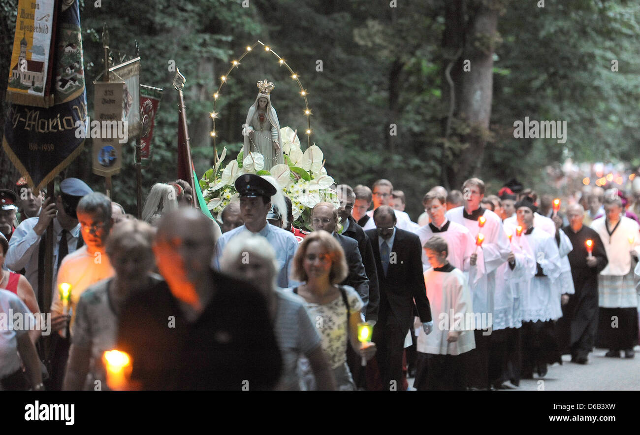 The catholic holiday of the assumption of mary hi-res stock photography ...
