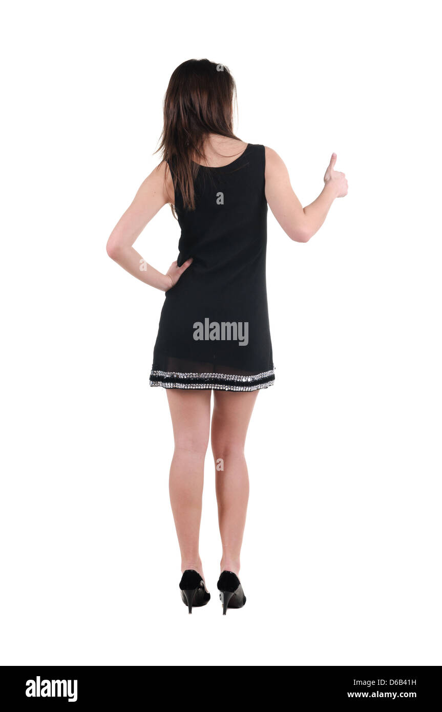 Young woman backview looking up hi-res stock photography and images - Alamy