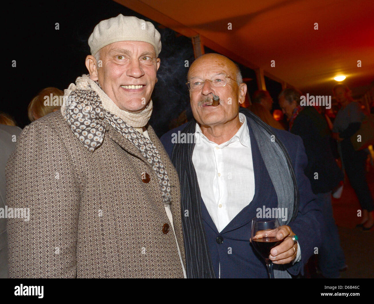 American actor John Malvovich (L) and German director Volker ...