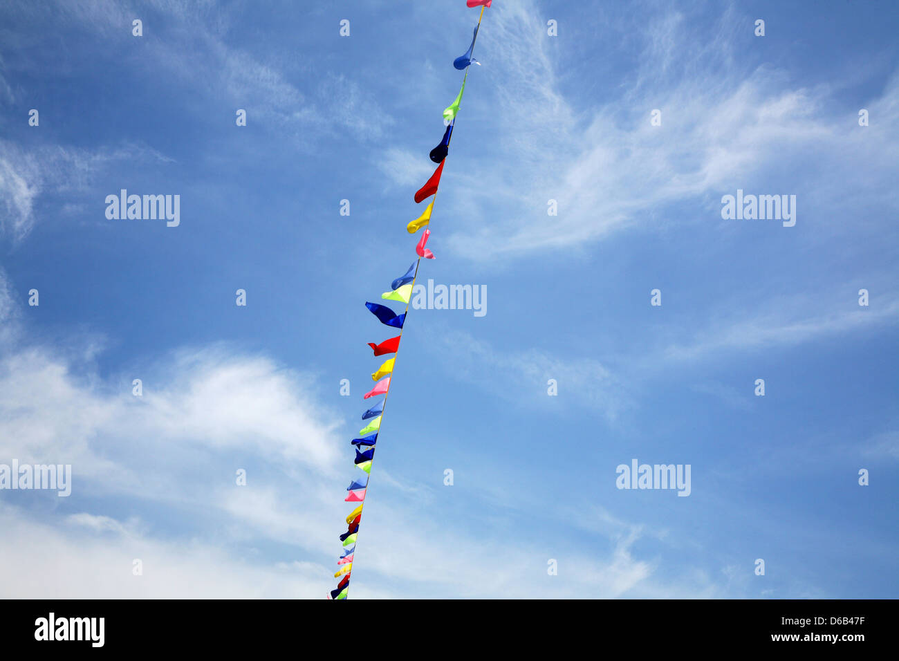 Colorful flags fluttering hi-res stock photography and images - Alamy