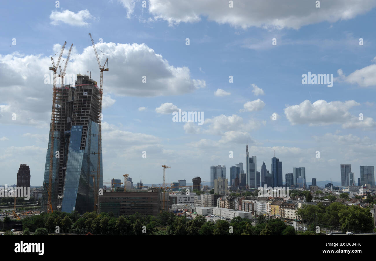 The construction site of the new European Central Bank (ECB) is ...