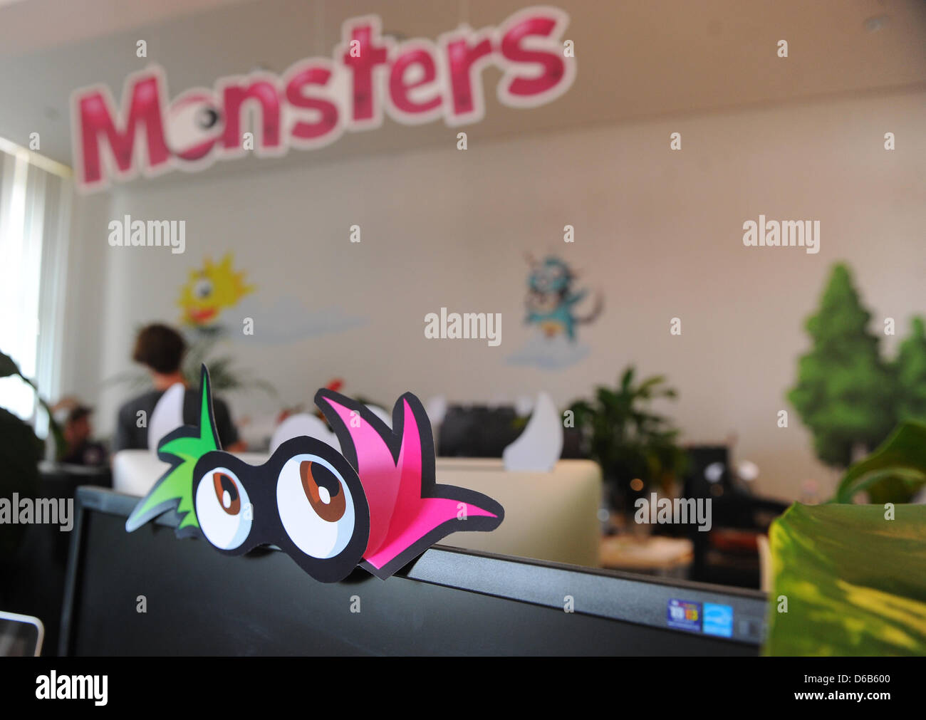 The area of the computer game Monster World of the Gaming software ...