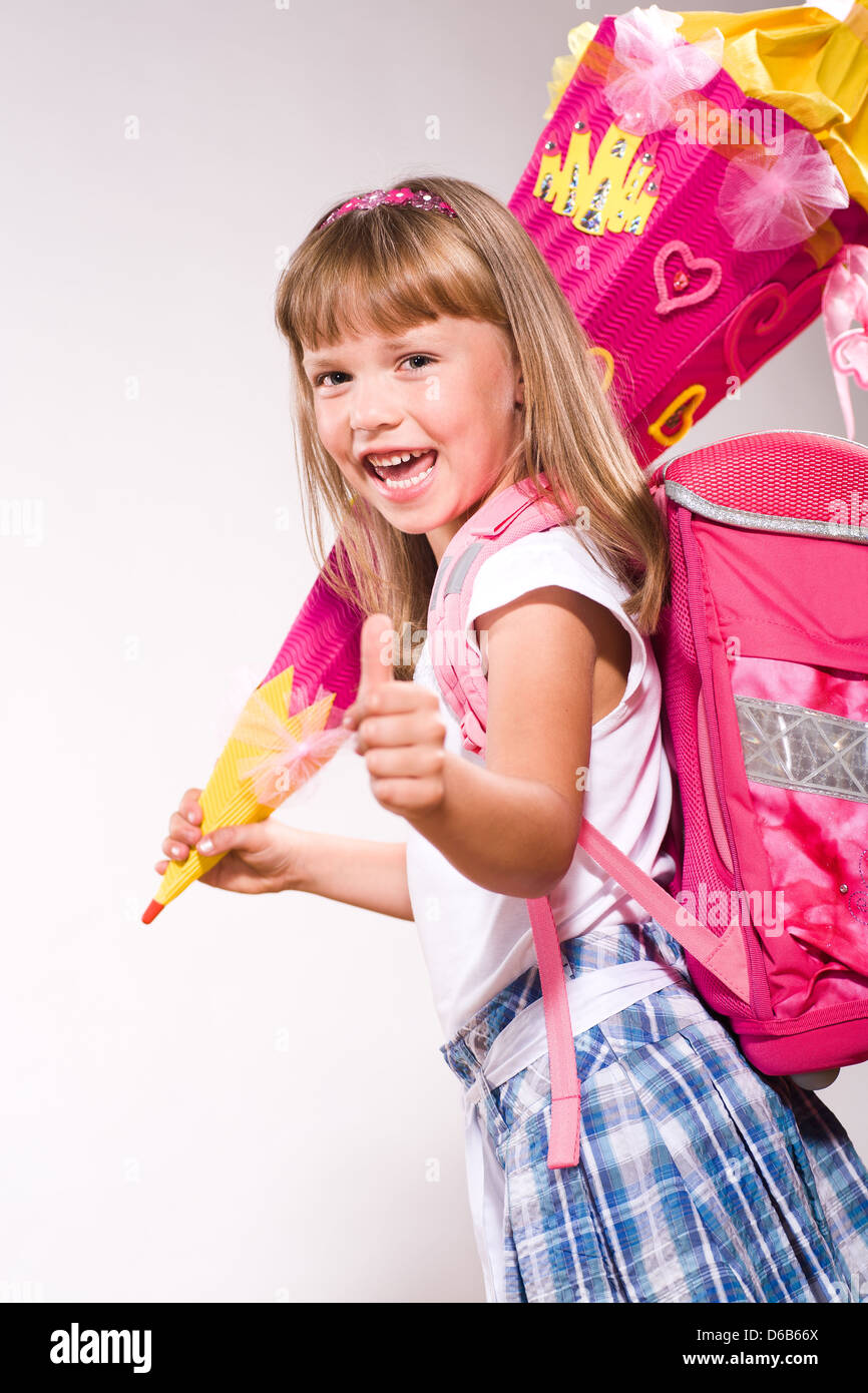 first grader girl Stock Photo - Alamy