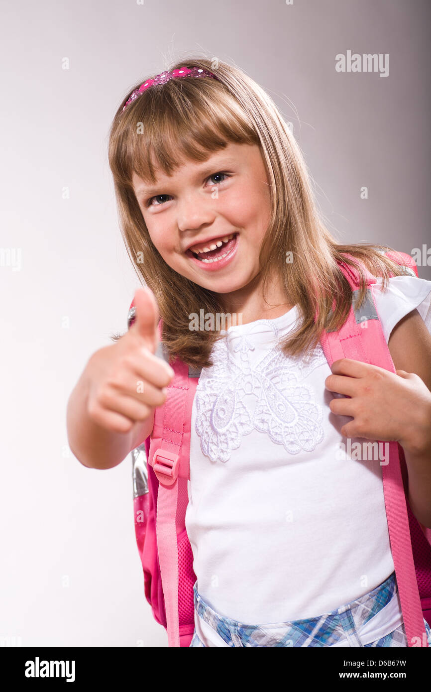 first grader girl Stock Photo - Alamy