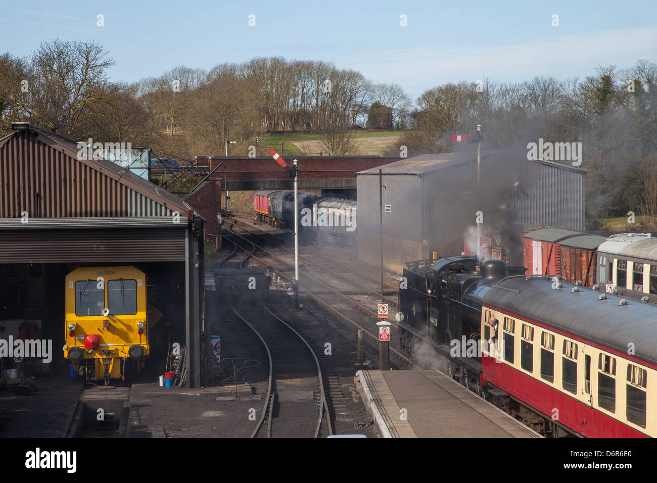 BR Class 4F Locomotive 44422 Stock Photo - Alamy