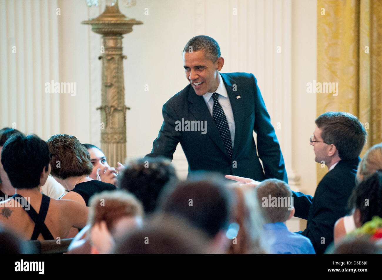 United States President Barack Obama makes an appearance as First Lady ...