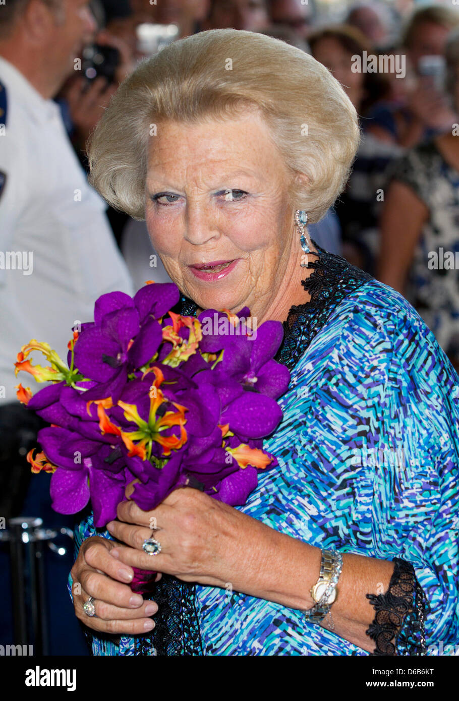 Queen Beatrix of The Netherlands attending the concert of the European ...