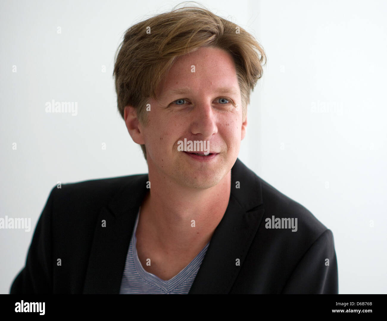 Chairman of the Berlin Greens Daniel Wesener takes part in a discussion ...