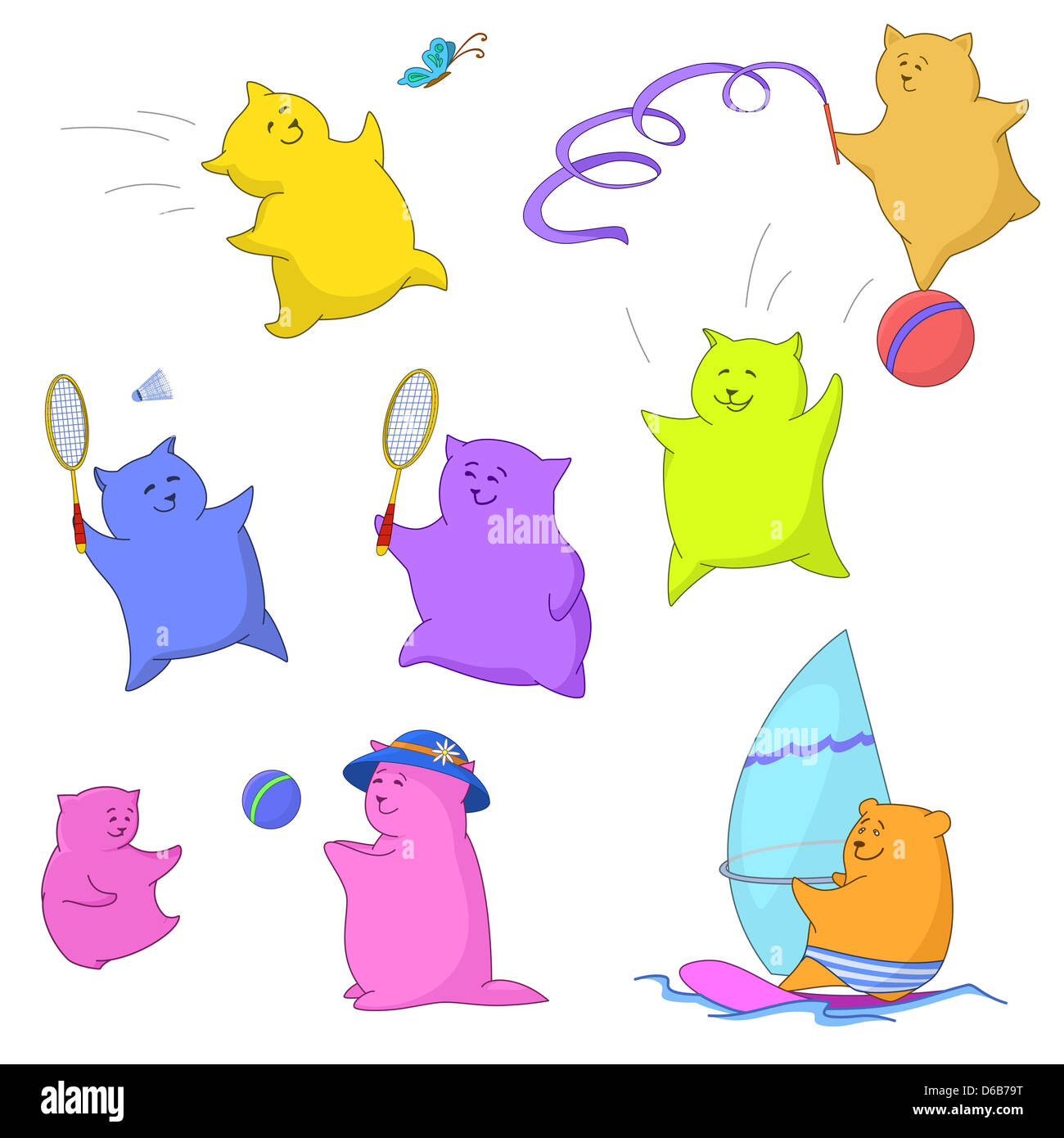 Teddy bears, sport Stock Photo - Alamy