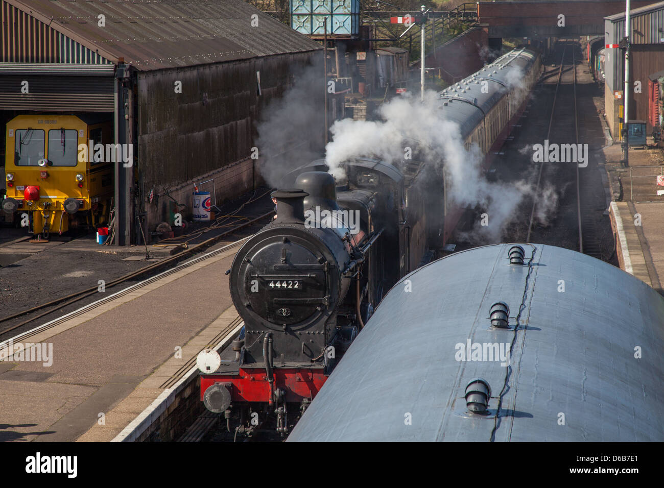 BR Class 4F Locomotive 44422 Stock Photo - Alamy