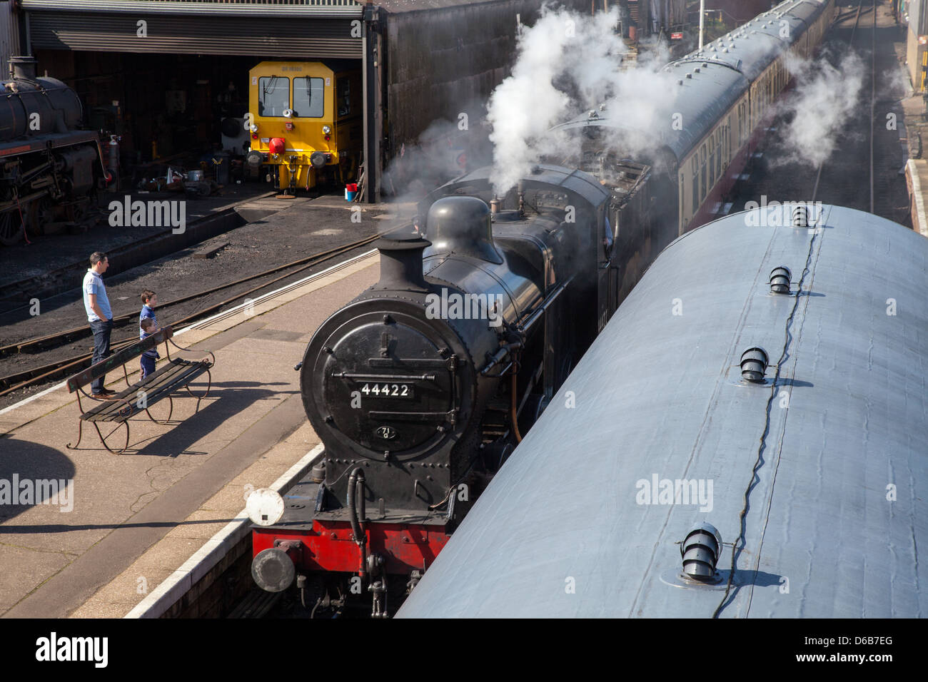 BR Class 4F Locomotive 44422 Stock Photo - Alamy